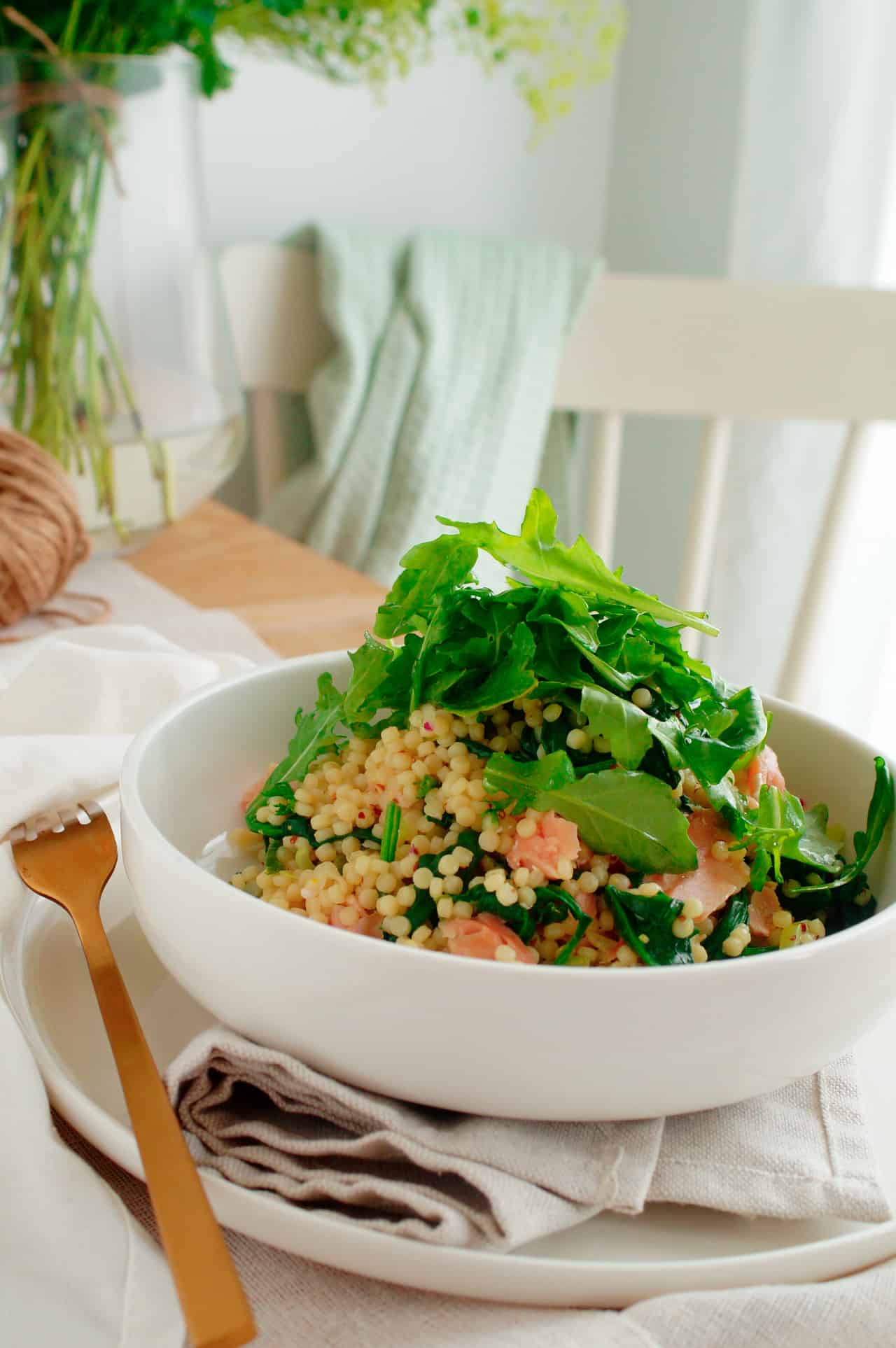 couscoussalade met zalm & dille - Elien's Cuisine