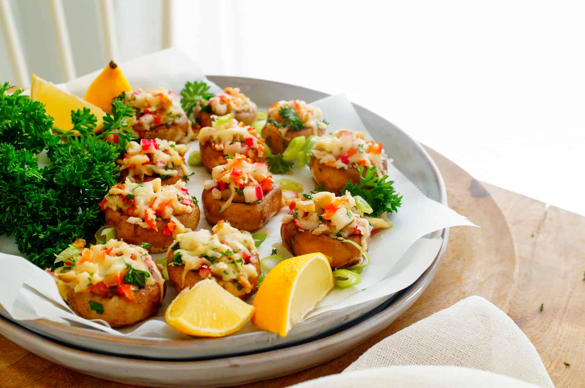 Gevulde champignons met surimi - Elien's Cuisine