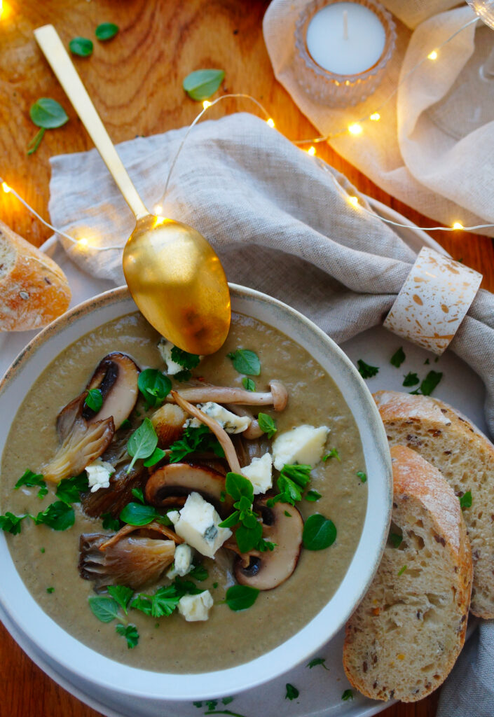 Champignonsoep met blauwe kaas - Elien's Cuisine