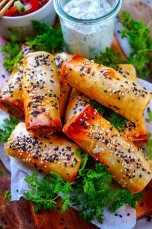 Filodeeg rolletjes met gehakt - Elien's Cuisine